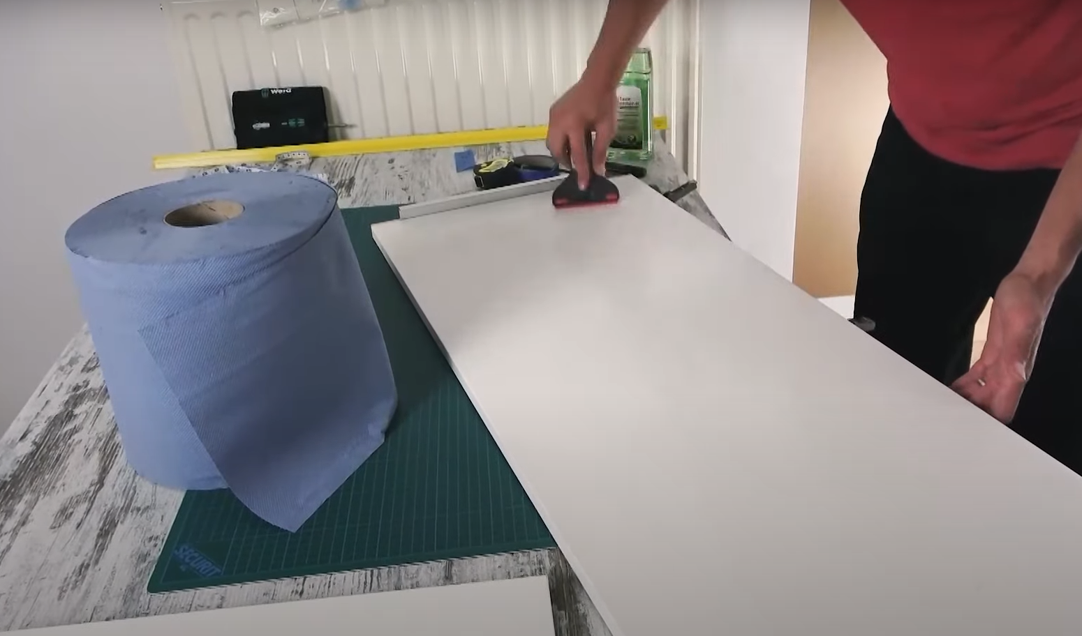 How to Cover Kitchen Cabinets With Vinyl Paper? - KitchenProfy