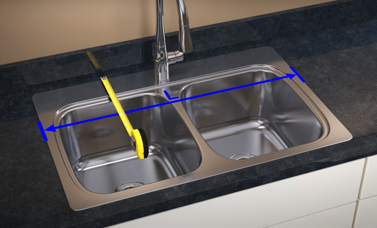 How to Measure a Kitchen Sink? - KitchenProfy